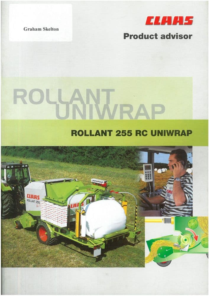 Claas Rollant Uniwrap 255 RC Product Advisor Brochure
