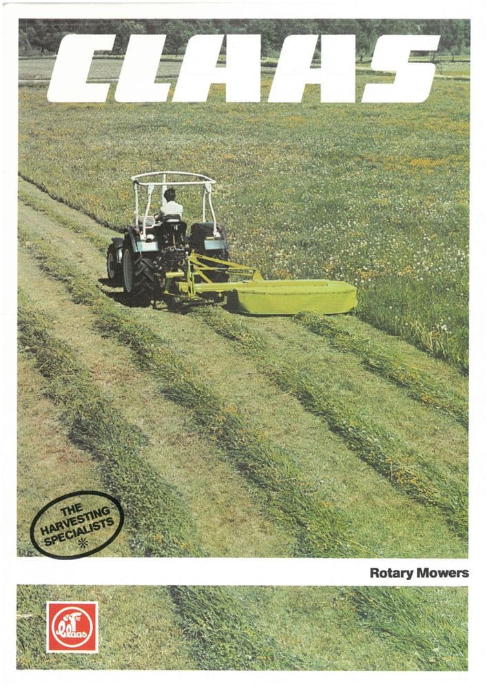 Claas Rotary Mowers WM20 WM20C WM24 WM24C WM25 WM30 Brochure ...