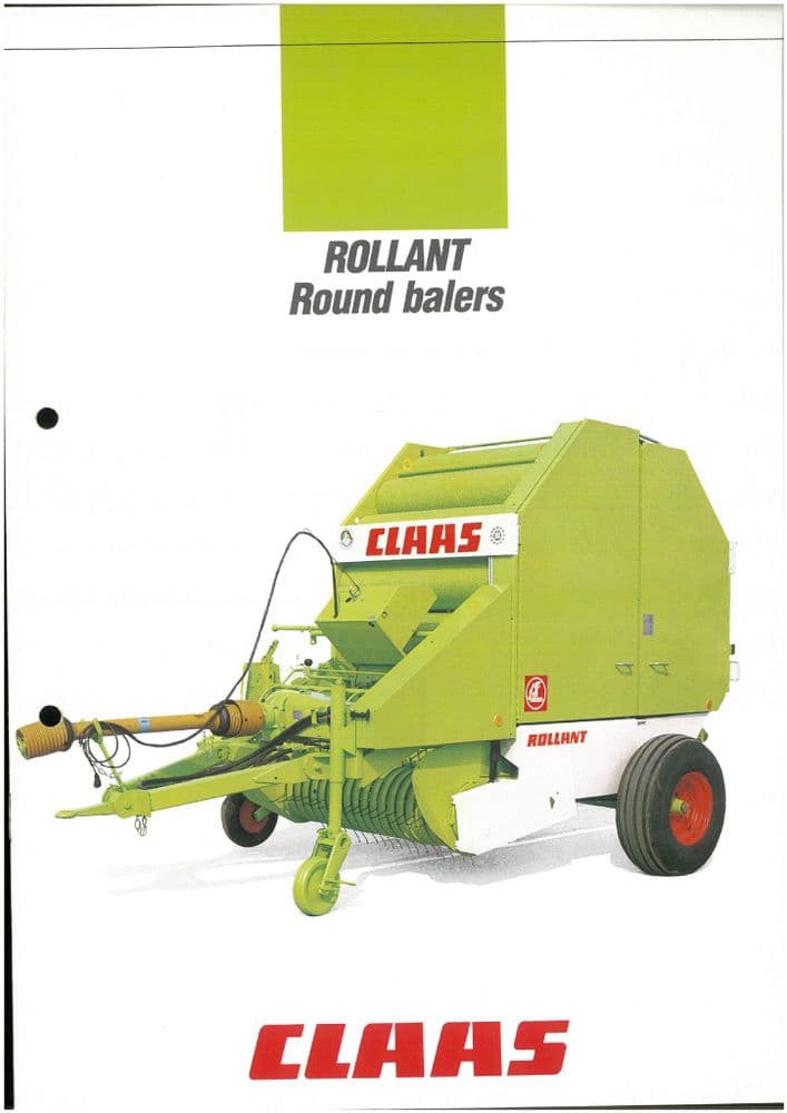 Claas Round Balers Rollant 44S & 62S Brochure