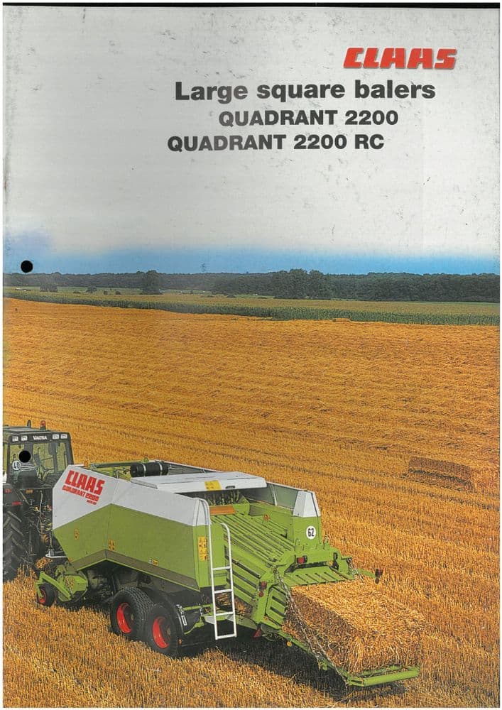 Claas Square Balers Quadrant 2200 2200 RC Brochure