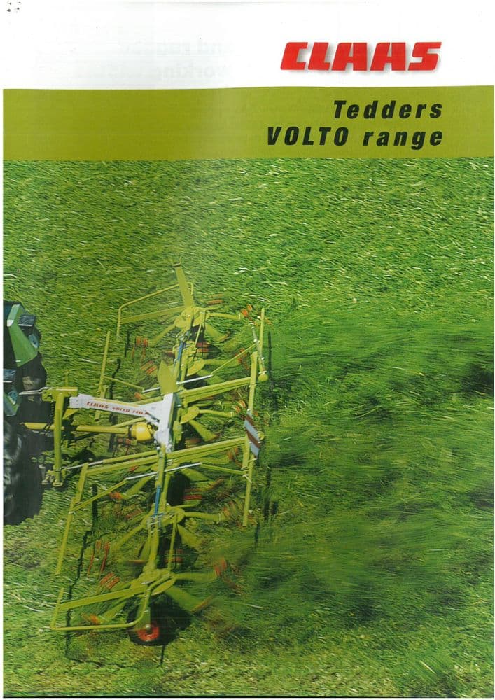Claas Tedder Volto Range 450 540 640 740 1050 Brochure