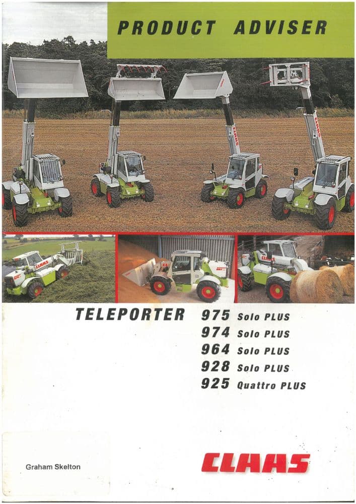 Claas Teleporter 925 Quattro Plus 928 964 974 975 Solo Plus Product ...