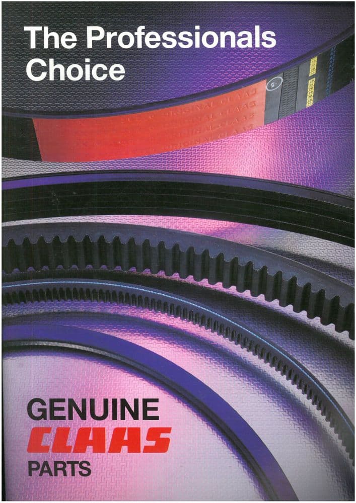Claas The Professionals Choice - Genuine Class Parts Brochure