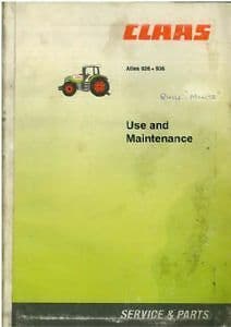 Claas Tractor Atlas 926 & 936 Operators Manual