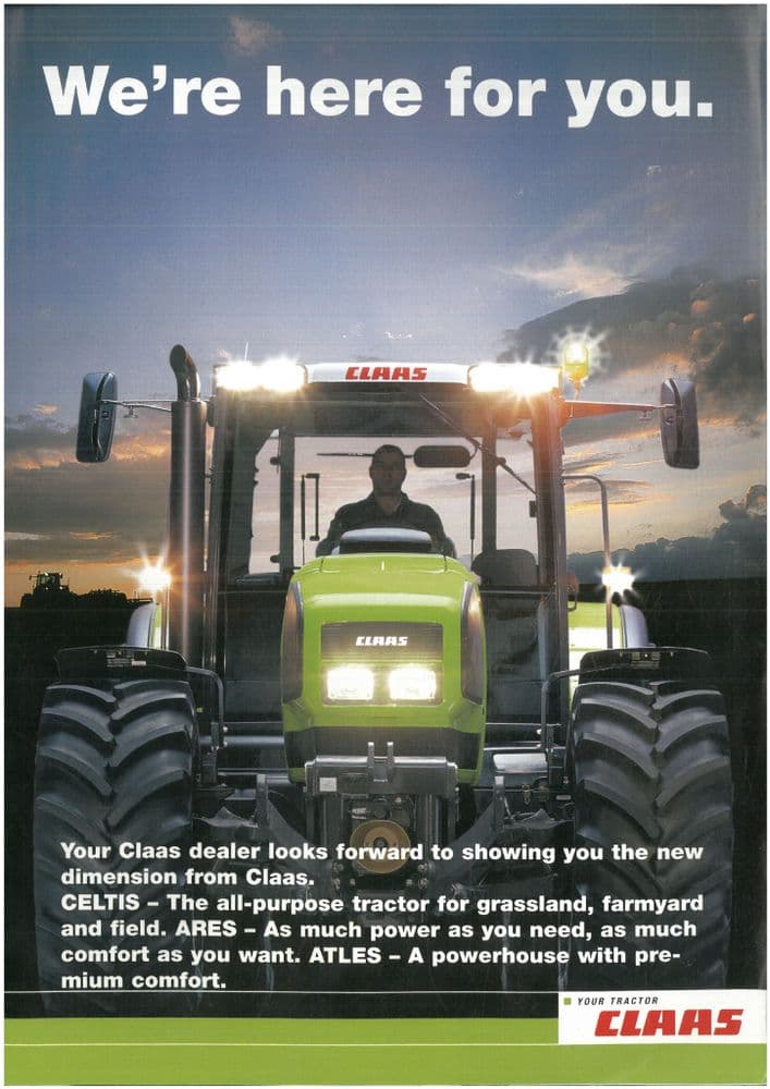 Claas Tractor Forager Rake Mower etc "Now Is The Time To Buy" Brochure