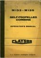 Clayson Combine M133 & M135 Operators Manual