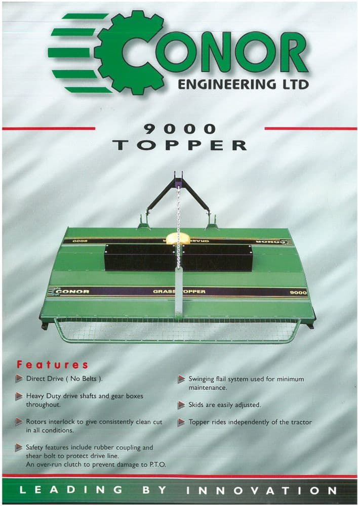 Conor Engineering Ltd 9000 Topper Brochure