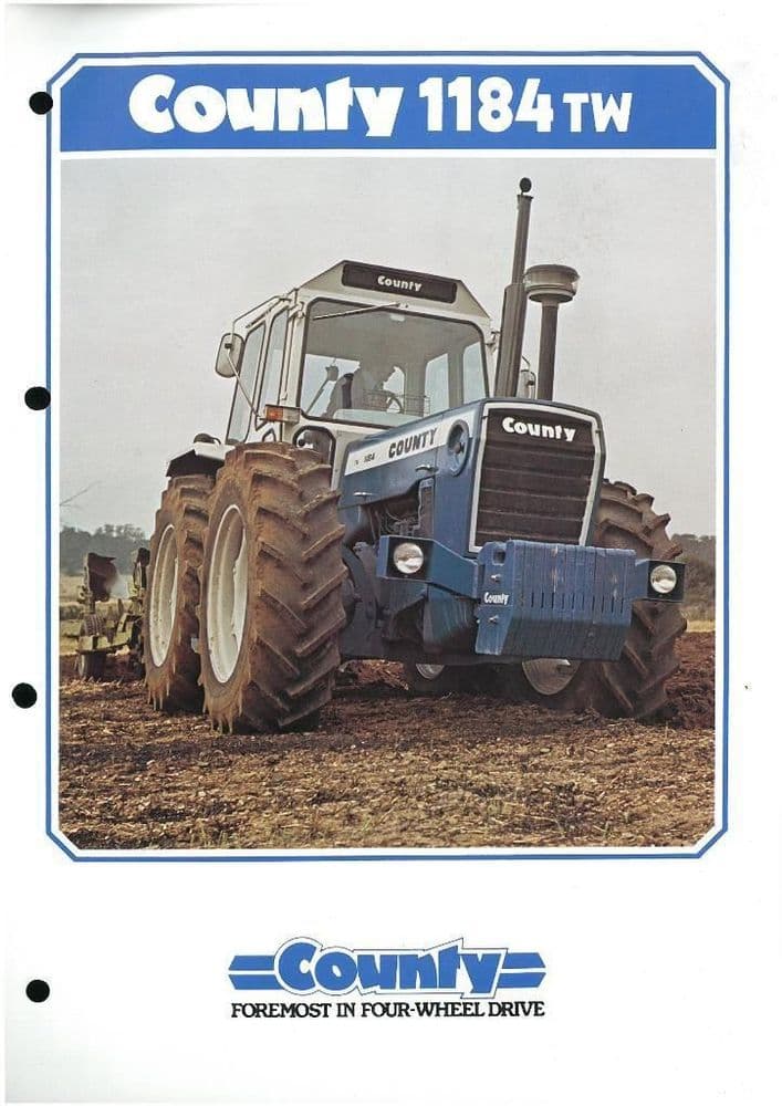 County Tractor 1184TW Brochure - 1184 TW