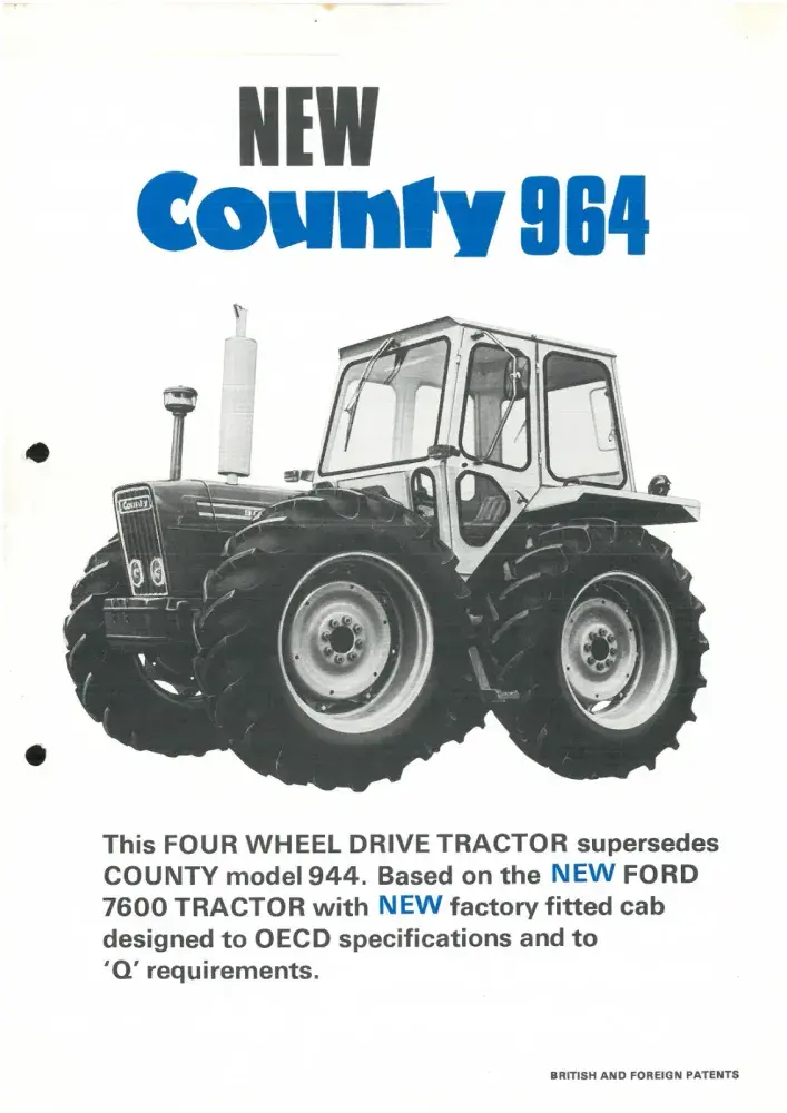 County Tractor 964 Brochure