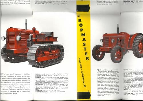 David Brown Cropmaster Trackmaster Super Cropmaster Cropmaster 50 and Implement Brochure