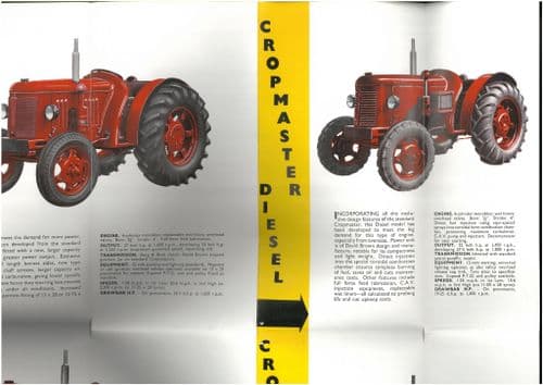 David Brown Cropmaster Trackmaster Super Cropmaster Cropmaster 50 and Implement Brochure