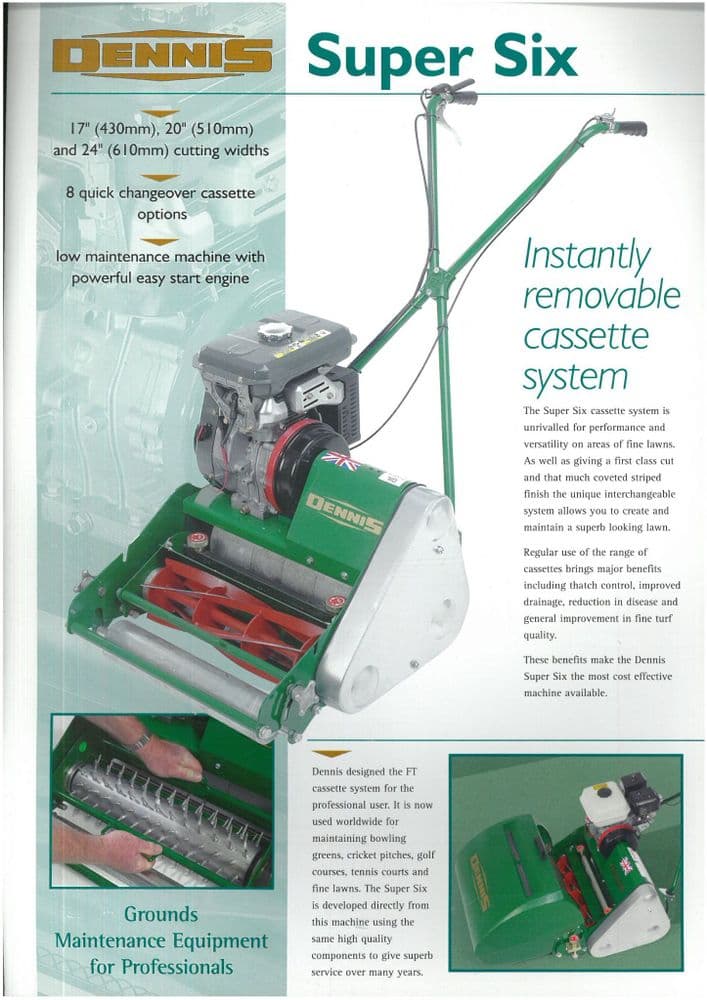 Dennis Super Six Grounds Maintenance Equipment for Professionals