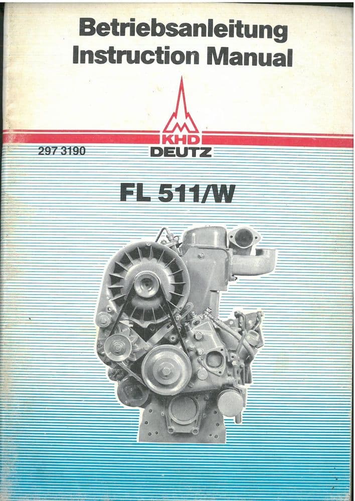 Deutz Engine FL511/W Operators Manual
