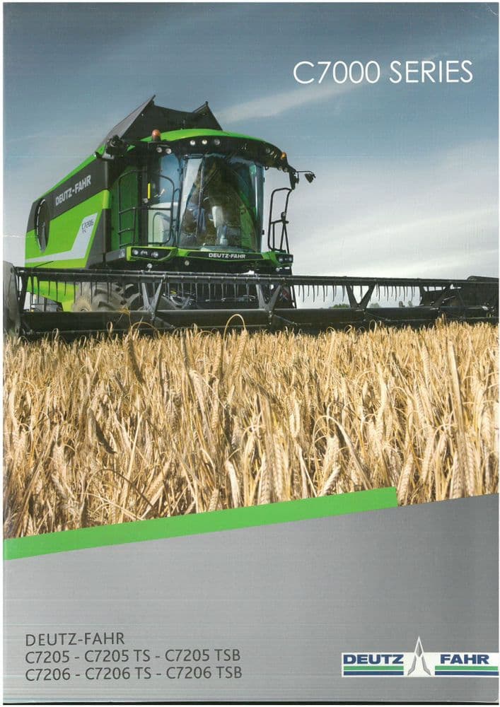 Deutz Fahr Combine C7000 Series C7205 C7205TS C7205TSB C7206 C7206TS ...