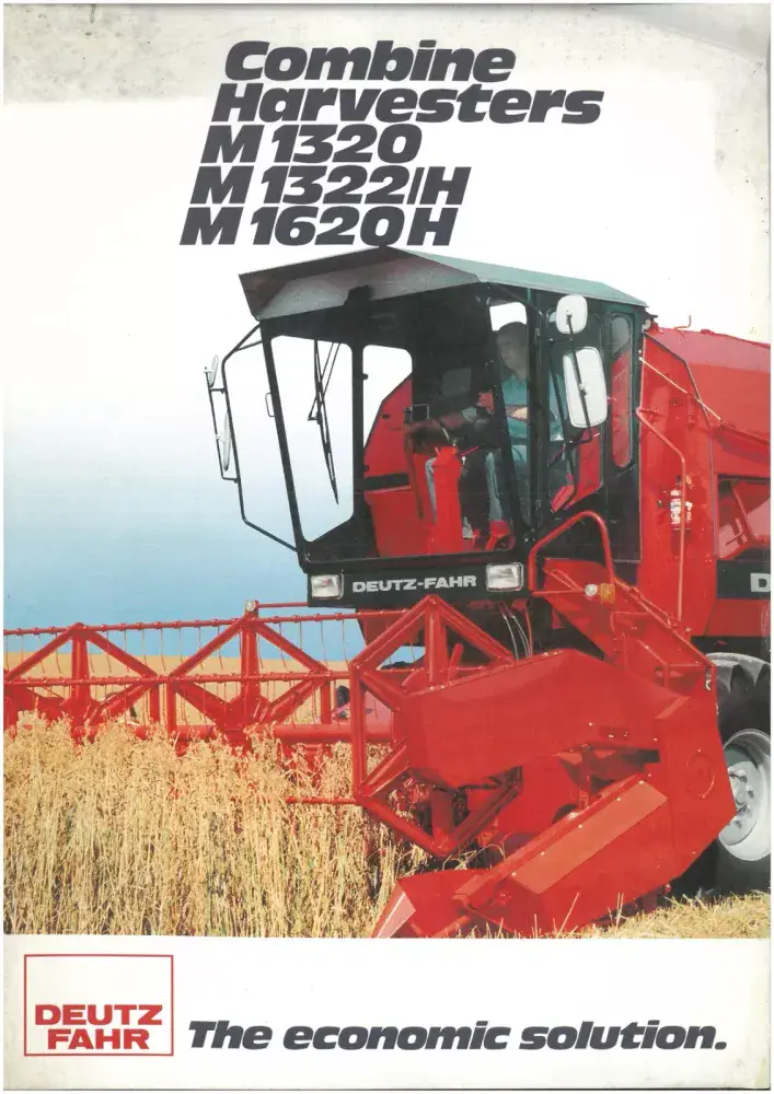 Deutz Fahr Combine M1320 M1322 M1322H M1620H Brochure