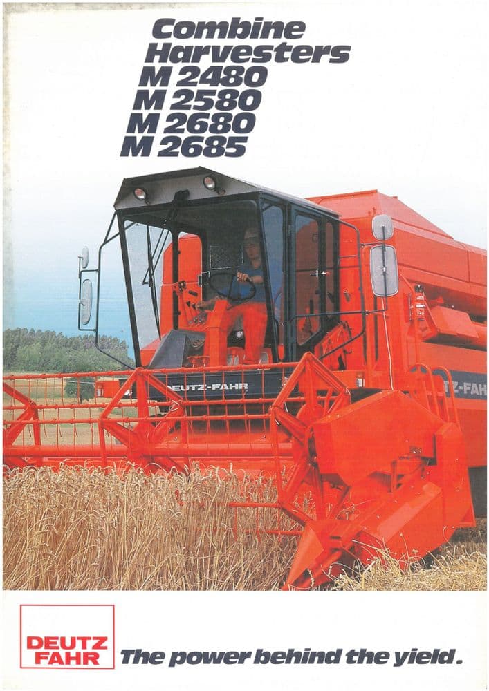 Deutz Fahr Combine M2480 M2580 M2680 M2685 Brochure