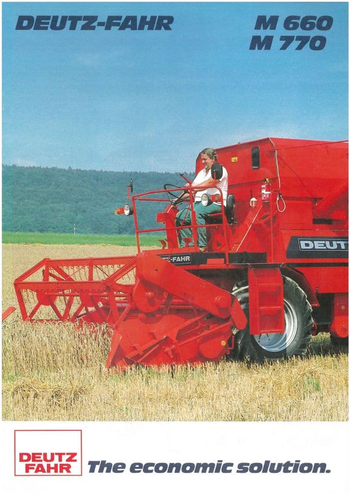 Deutz Fahr Combine M660 & M770 Brochure