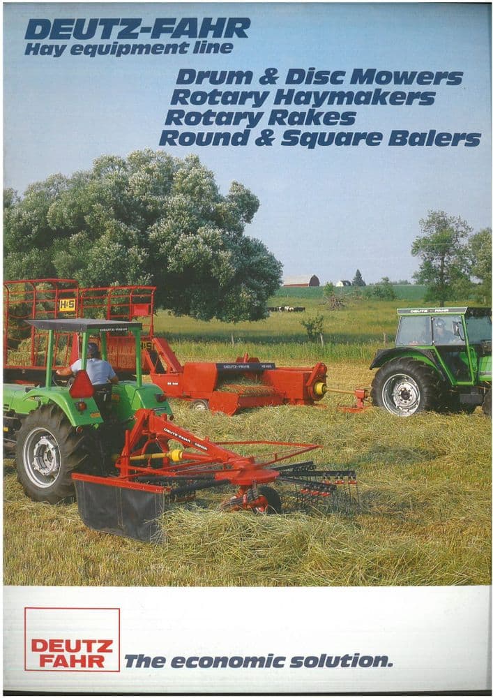 Deutz Fahr Hay Equipment Line - Balers Rakes Mowers Haymakers Brochure