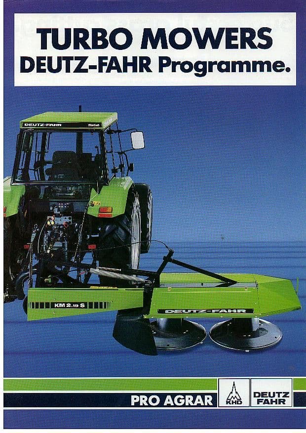 Deutz-Fahr Turbo Mowers - Pro Agrar KM22 KM22CR KM24CR KM2 19S KM25 ...