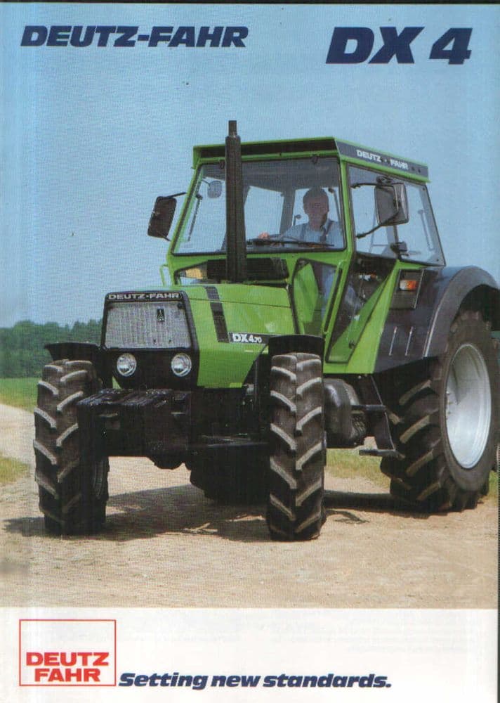 Deutz Tractor DX4 - DX4 30 DX4 50 DX4 70 Brochure - DX 4 30 4 50 4 70