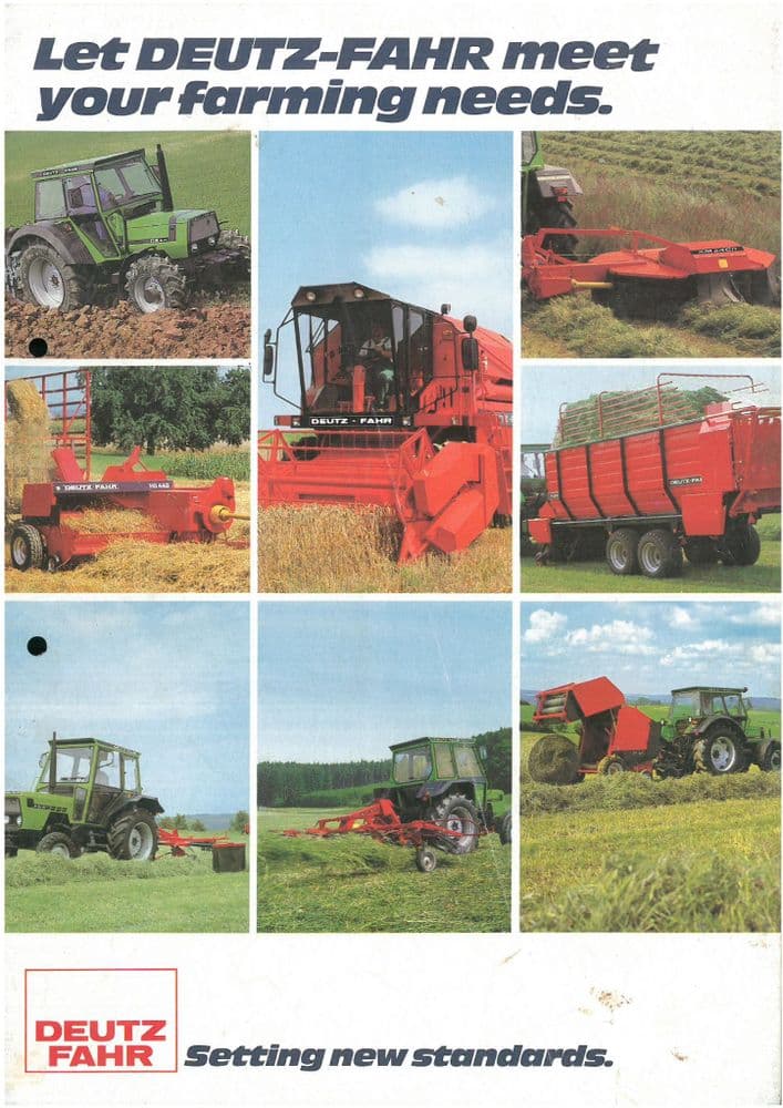 Deutz Tractor "Your Farming Needs" Range Brochure - Tractors Balers ...