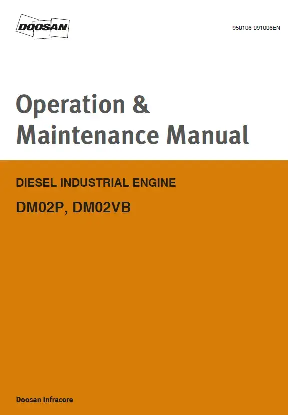 Doosan Diesel Engine DM02P DM02VB Operators Manual