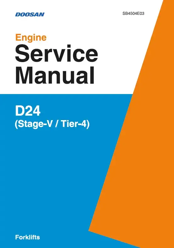 Doosan Engine D24 Stage-V/Tier 4 Workshop Manual