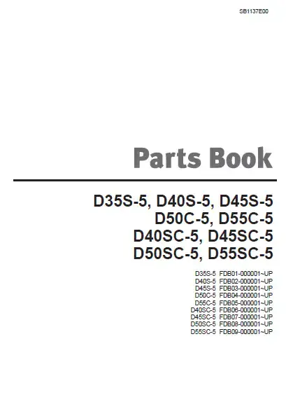 Doosan Forklift D35S-5 D40S-5 D45S-5 D50C-5 D55C-5 D40SC-5 D45SC-5 ...