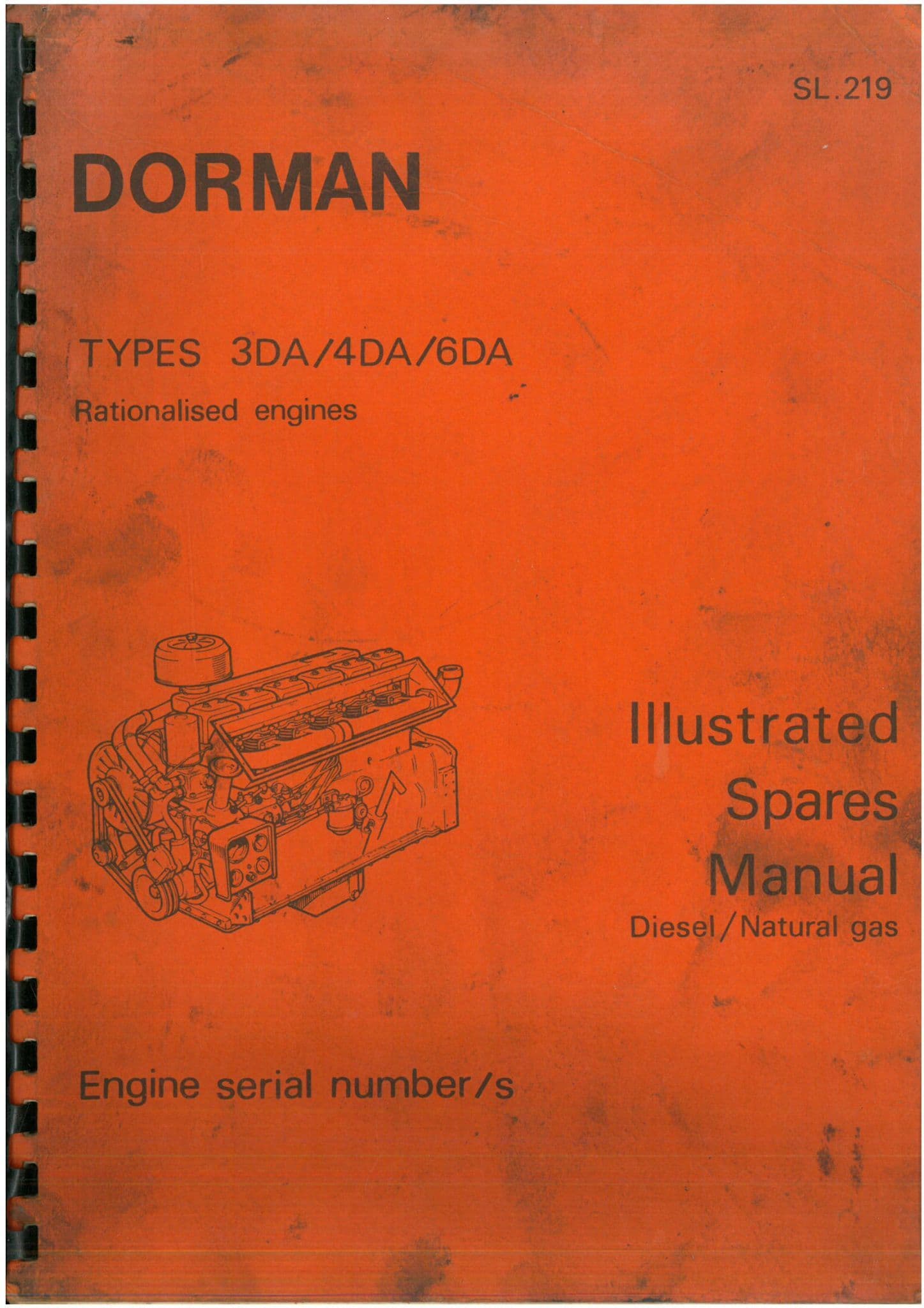 Dorman Engine - Types 3DA 4DA 6DA Parts Manual - ORIGINAL