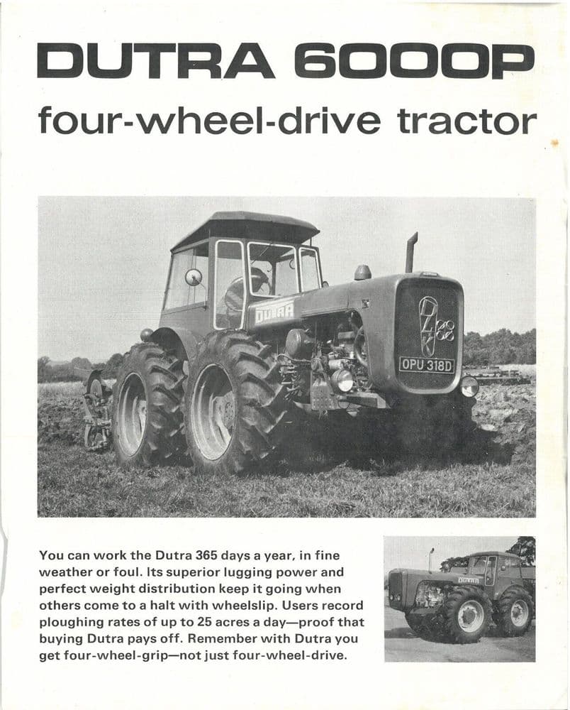 Dutra Tractor 6000P Brochure - 6000 P - Perkins
