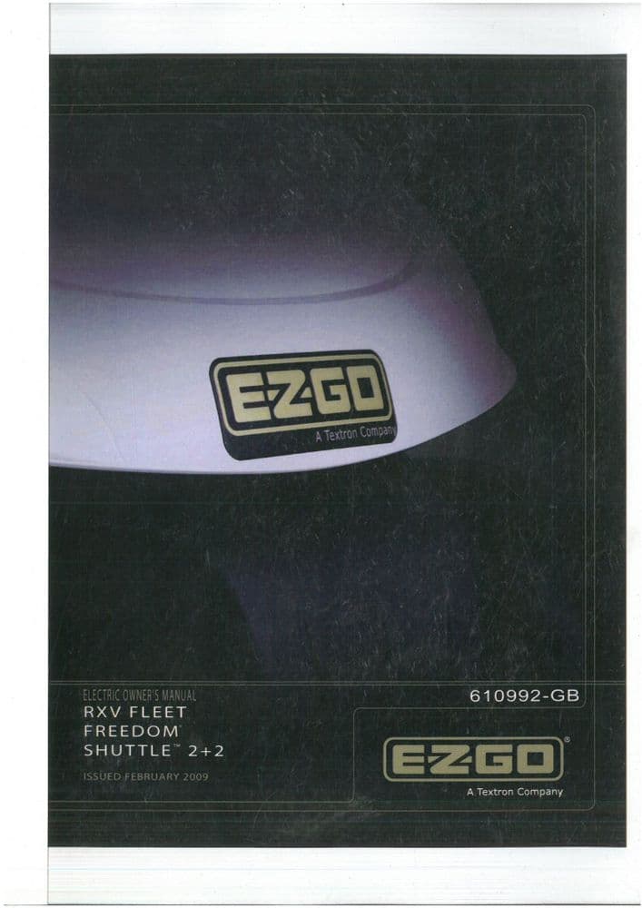 Ezgo Textron Electric Powered Fleet & RXV Golf Car Freedom Shuttle 2 2 ...
