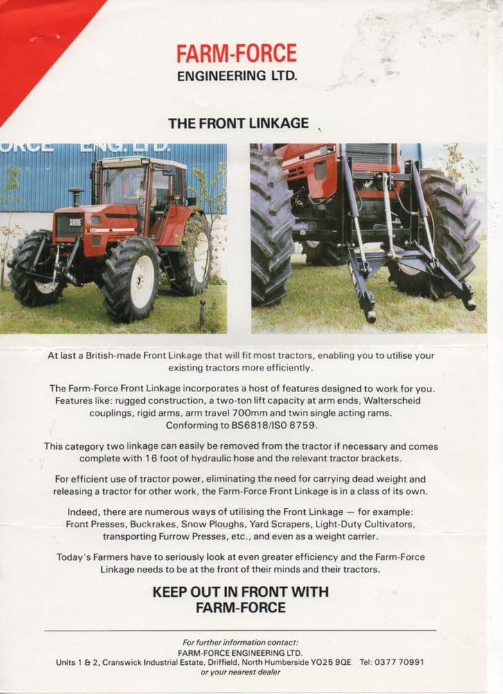 Farm Force Front Linkage Brochure