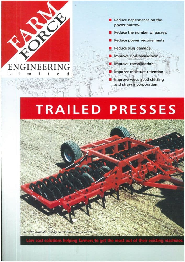 Farm Force Trailed Presses Brochure
