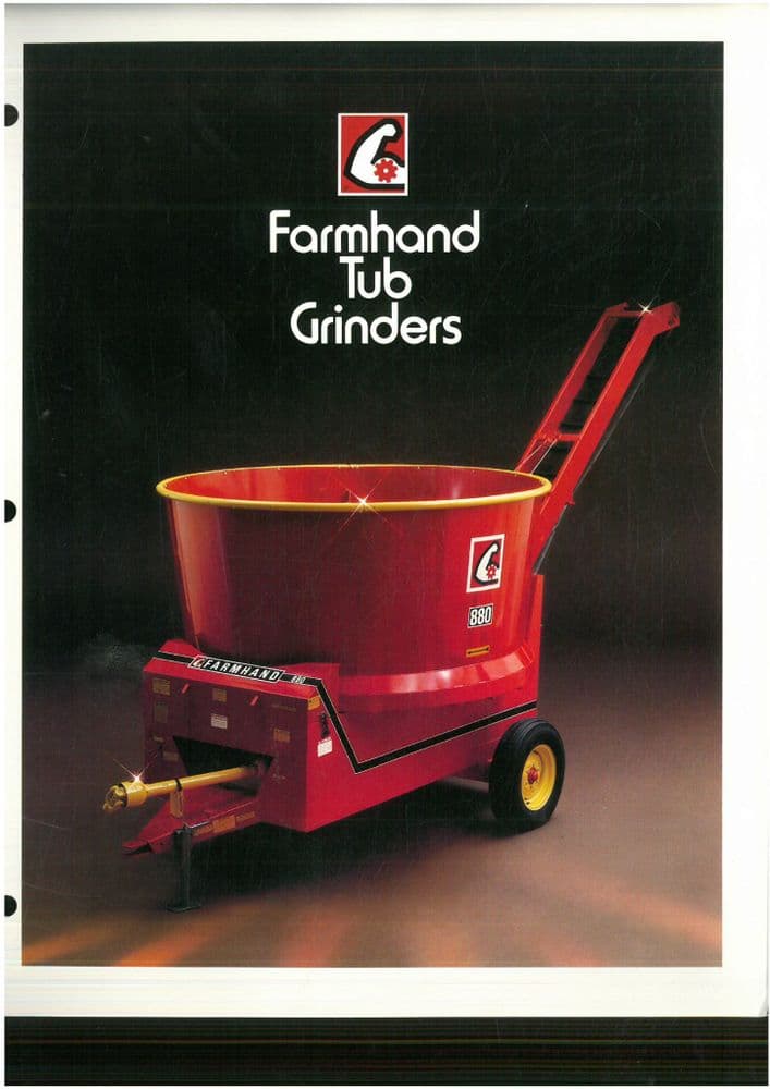 Farmhand Tub Grinders 880 XG40 900-B Brochure