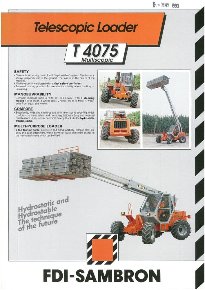 FDI Sambron Telescopic Loader T4075 Brochure