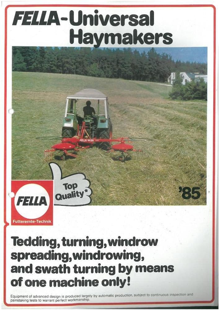 Fella Universal Haymaker UH320D & UH370D Brochure