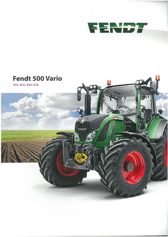Fendt Tractor 500 Vario - Models 512 513 514 516 Brochure