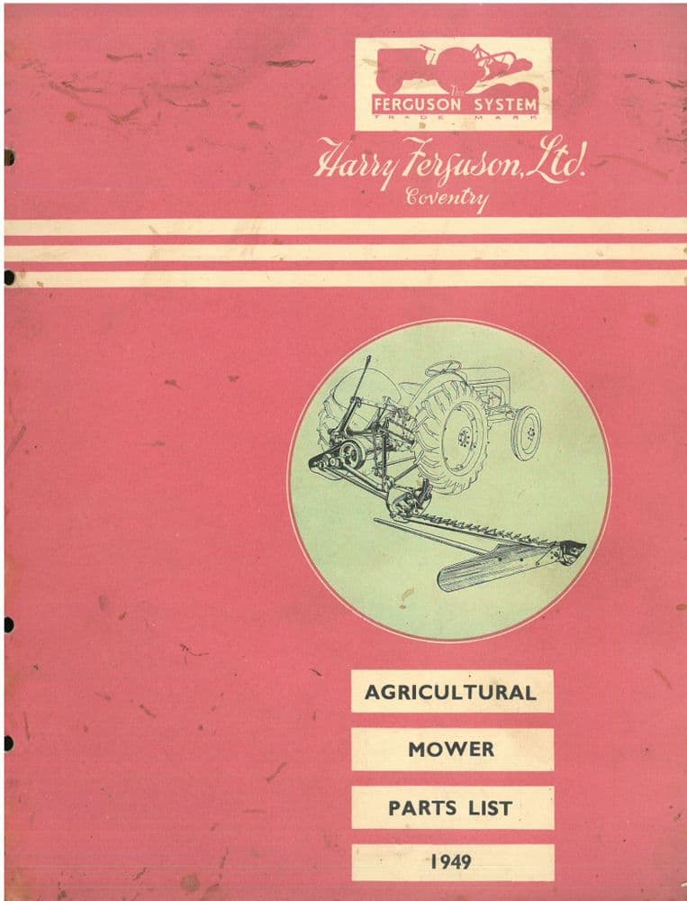 Ferguson Agricultural Mower Parts Manual - 1949