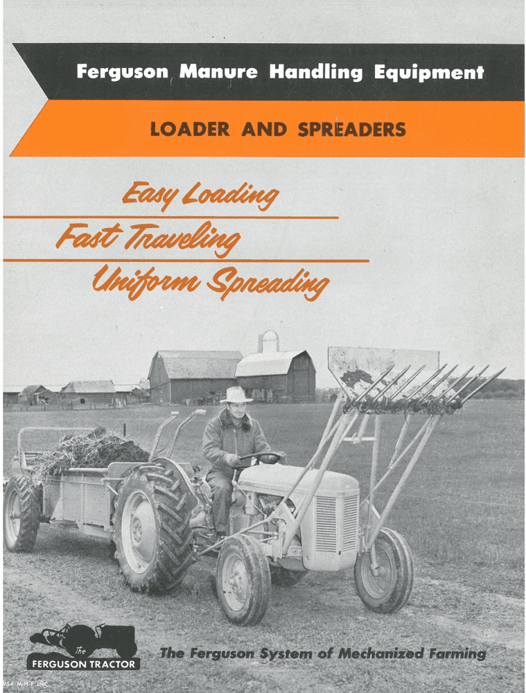 Ferguson Manure Loader & Spreaders F-15 & F-11 Spreader Brochure