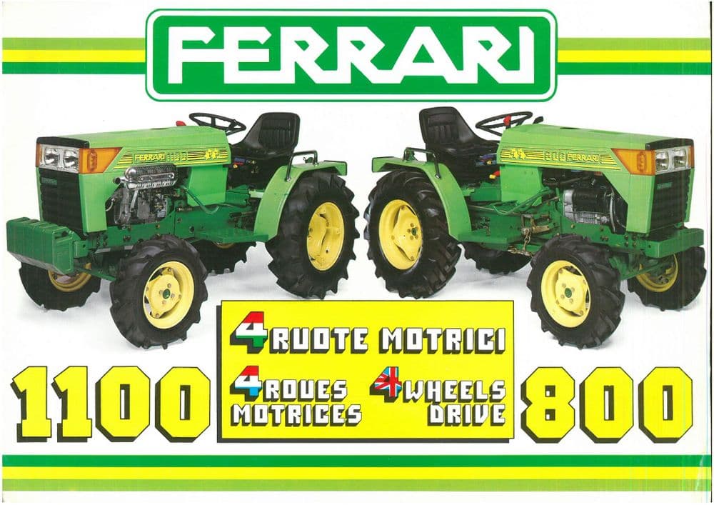 Ferrari Tractor - 1100 & 800 4WD Brochure
