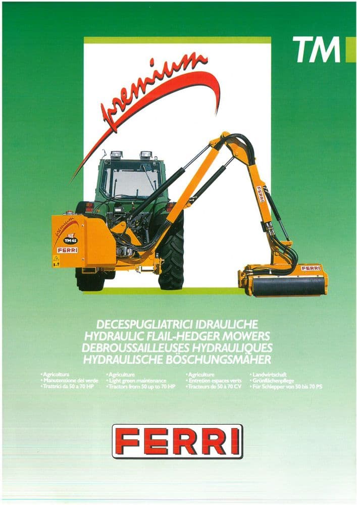 Ferri Hydraulic Flail Hedger Mowers Brochure TM