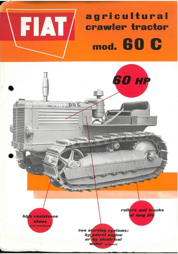 Fiat Crawler Tractor 60C Brochure - 60 C