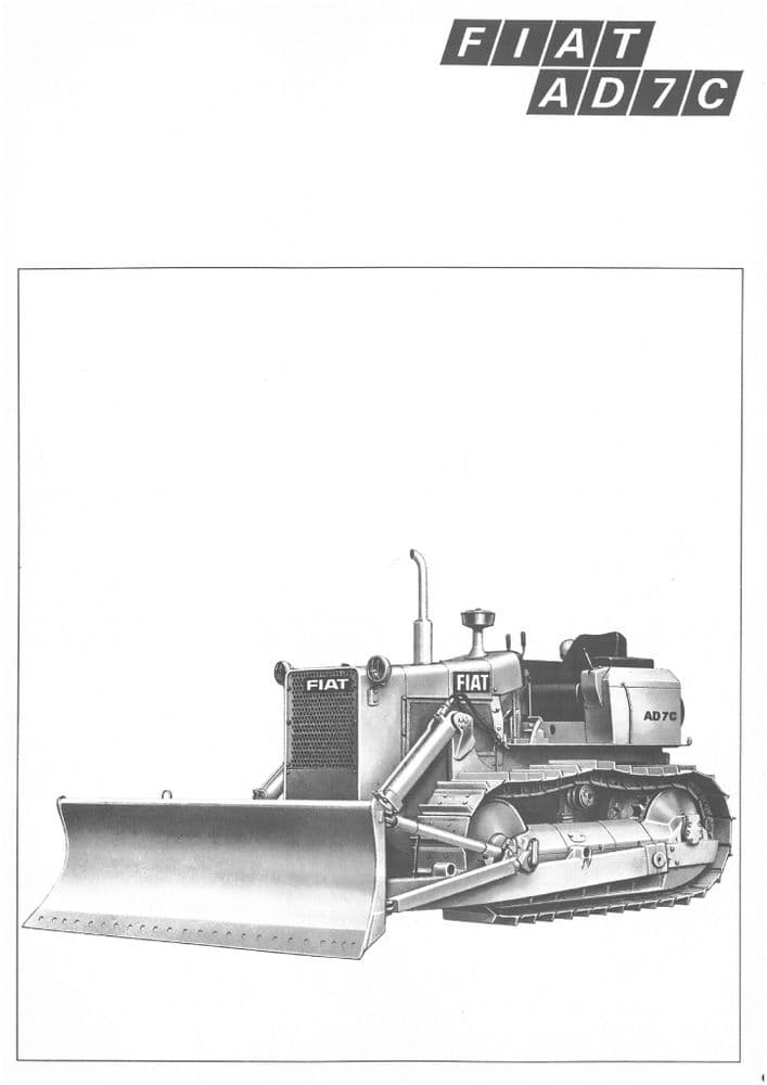 Fiat Crawler Tractor AD7C Brochure