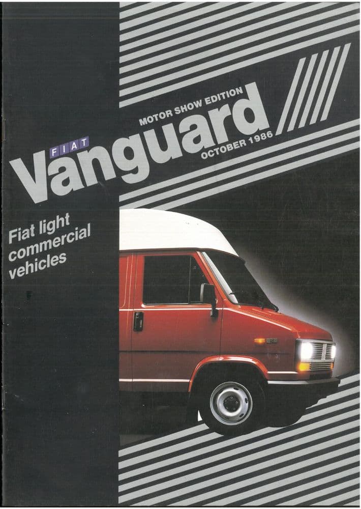 Fiat Light Commercial Vehicles - Vangaurd October 1986 Brochure