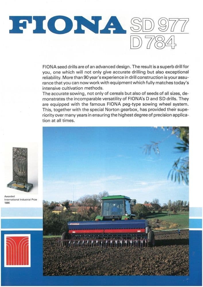 Fiona Seed Drill D784 & SD977 Brochure