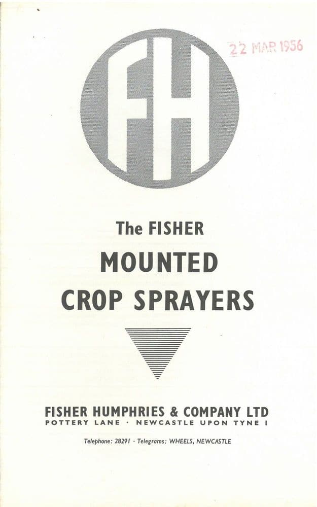 Fisher Humphries Mounted Crop Sprayers - Brochure
