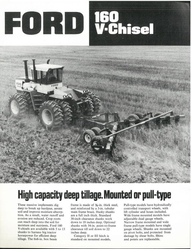 Ford 160 V-Chisel Harrow Brochure