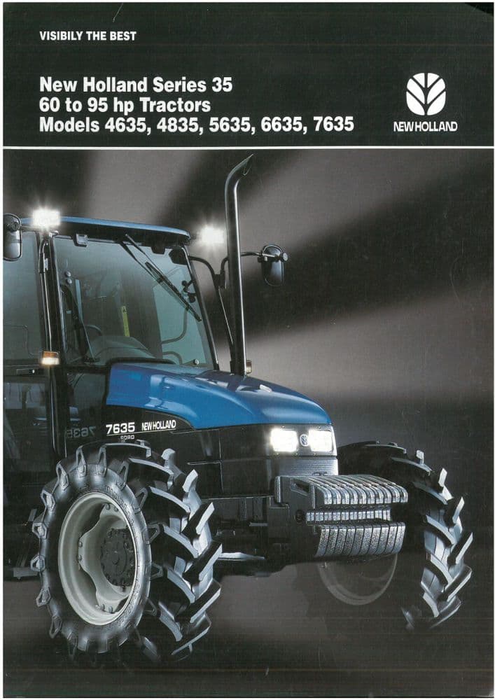 Ford New Holland Tractor Series 35 - 4635 4835 5635 6635 7635 Brochure ...