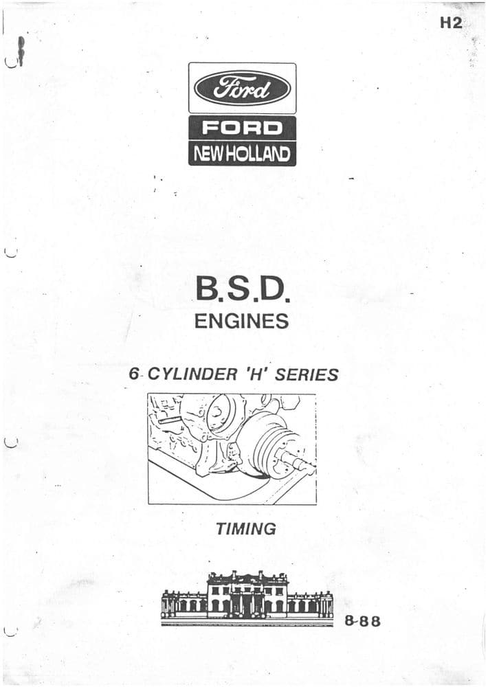 Ford Tractor BSD Engine Timing Manual