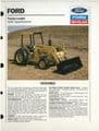 Ford Tractor Loader - 345C Specifications Brochure